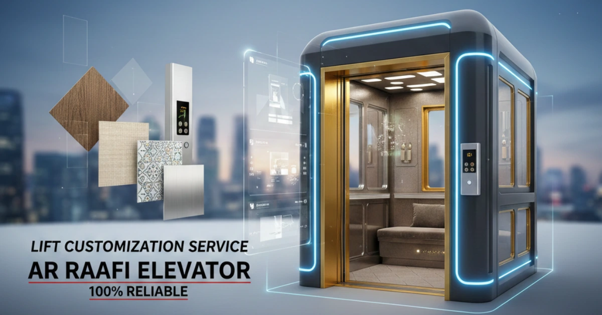 Lift Customization Service - AR Raafi Elevator 100% Reliable